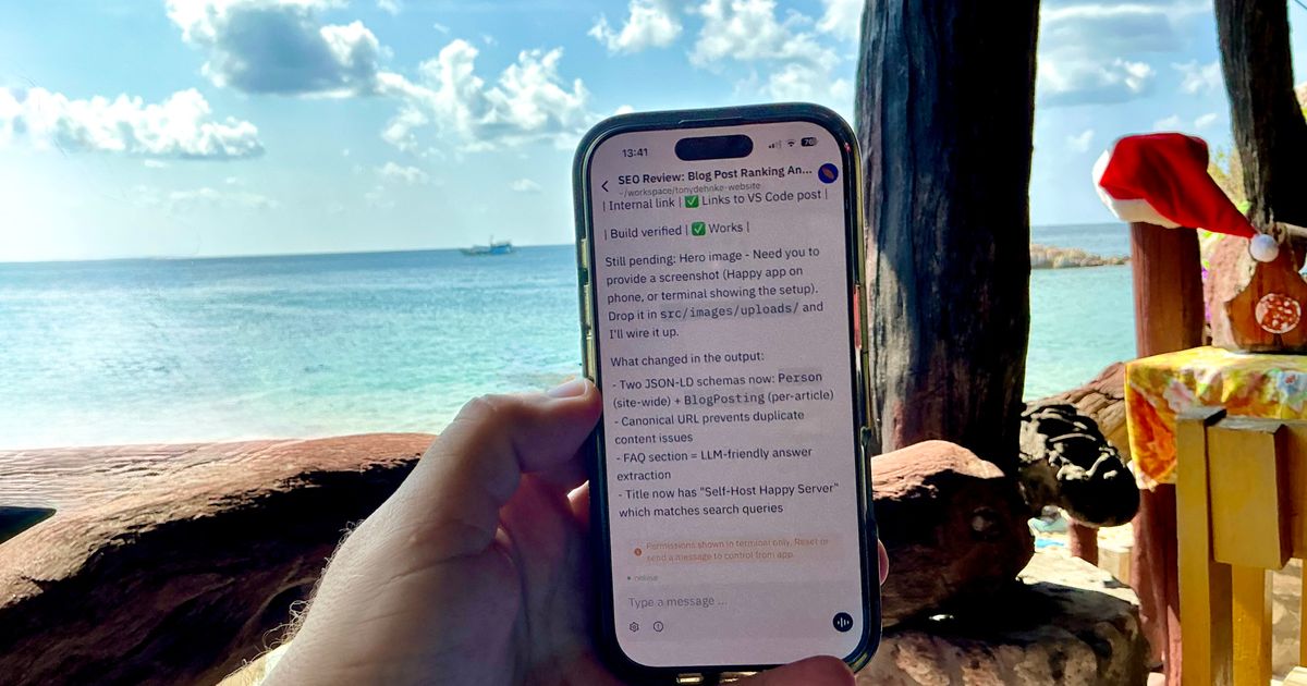 Self-Host Happy Server for Claude Code on iPhone/iPad (Free)